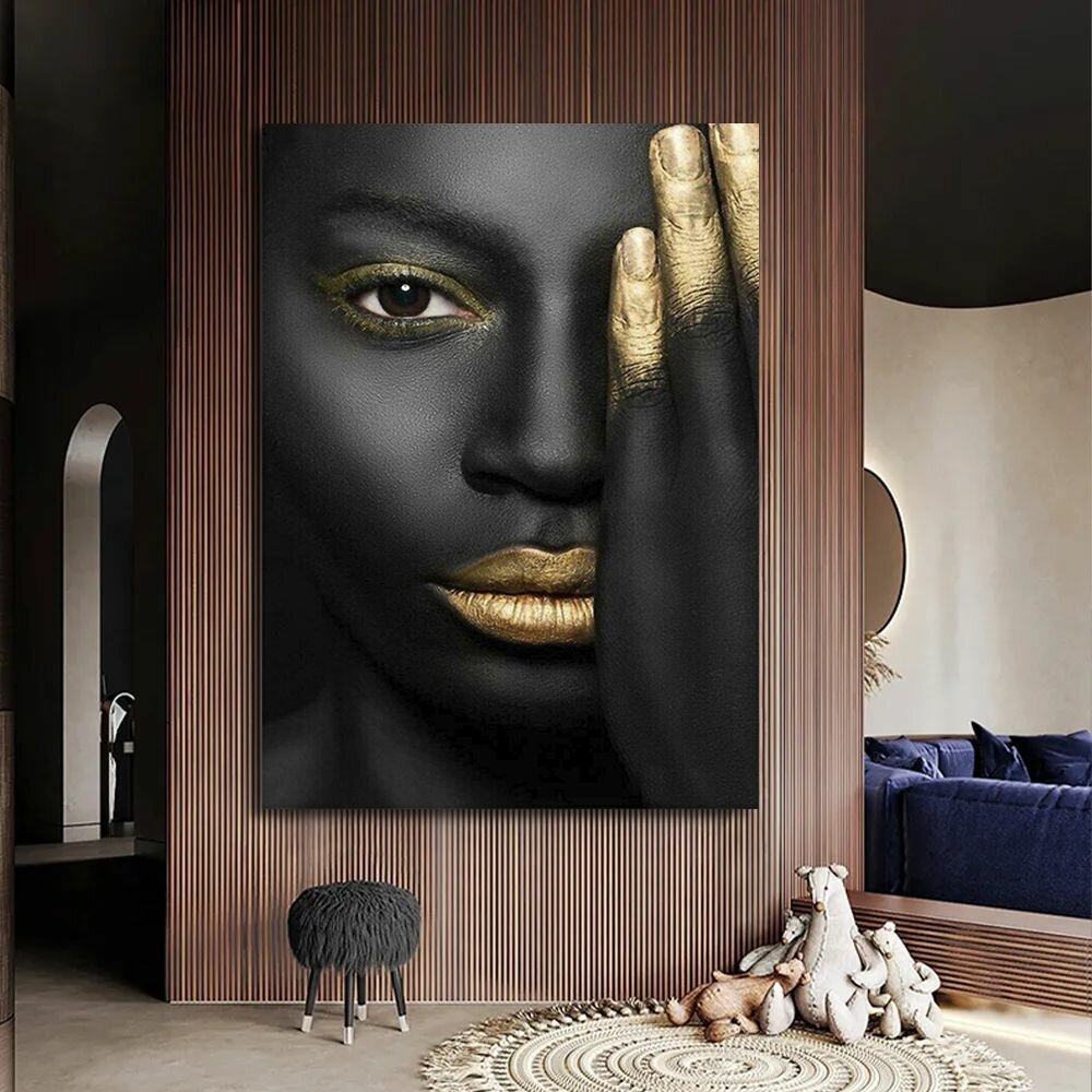 Картина "Африканский шарм", на холсте, на подрамнике, 30x40 см