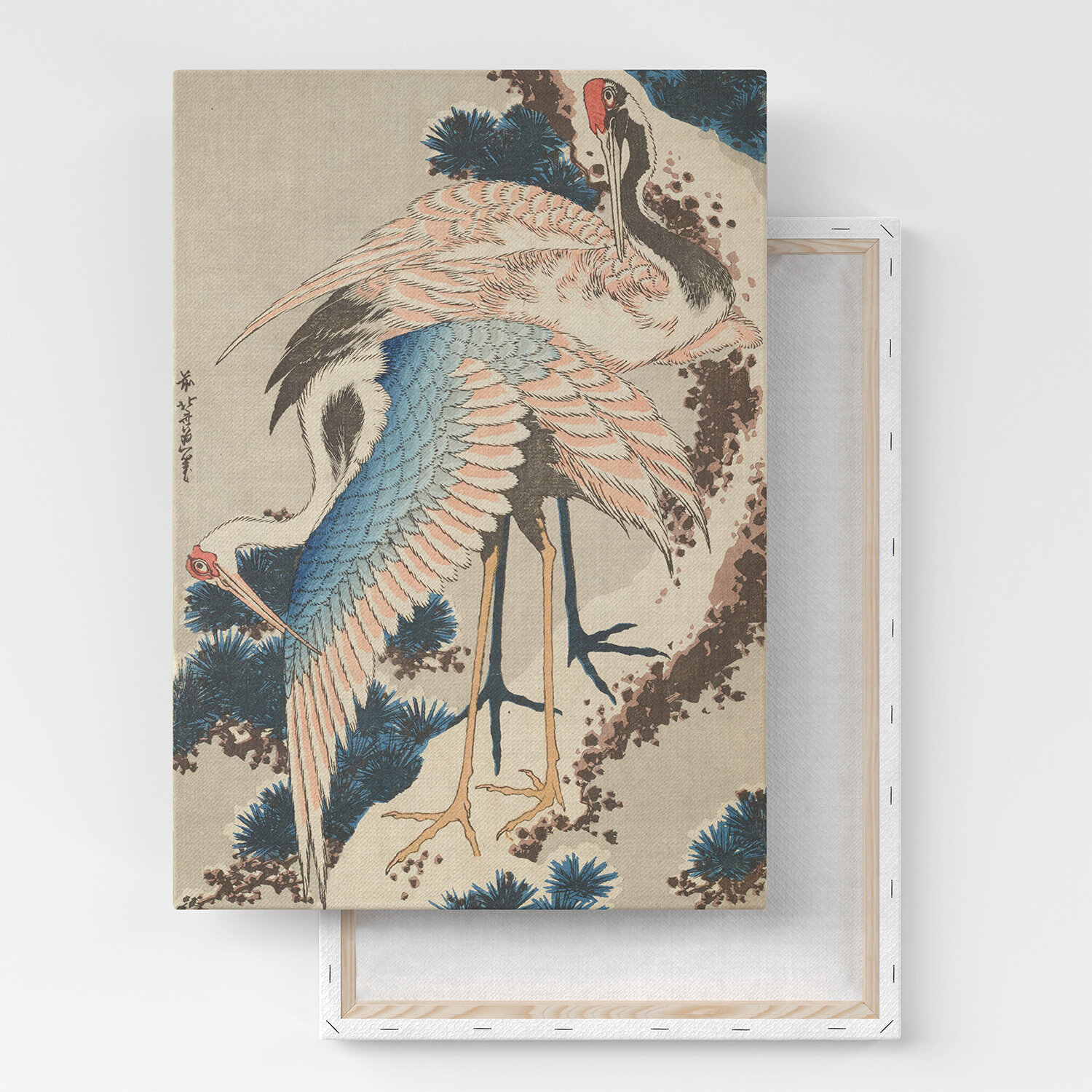 Картина на холсте, репродукция / Кацусика Хокусай / Размер 40 x 53 см