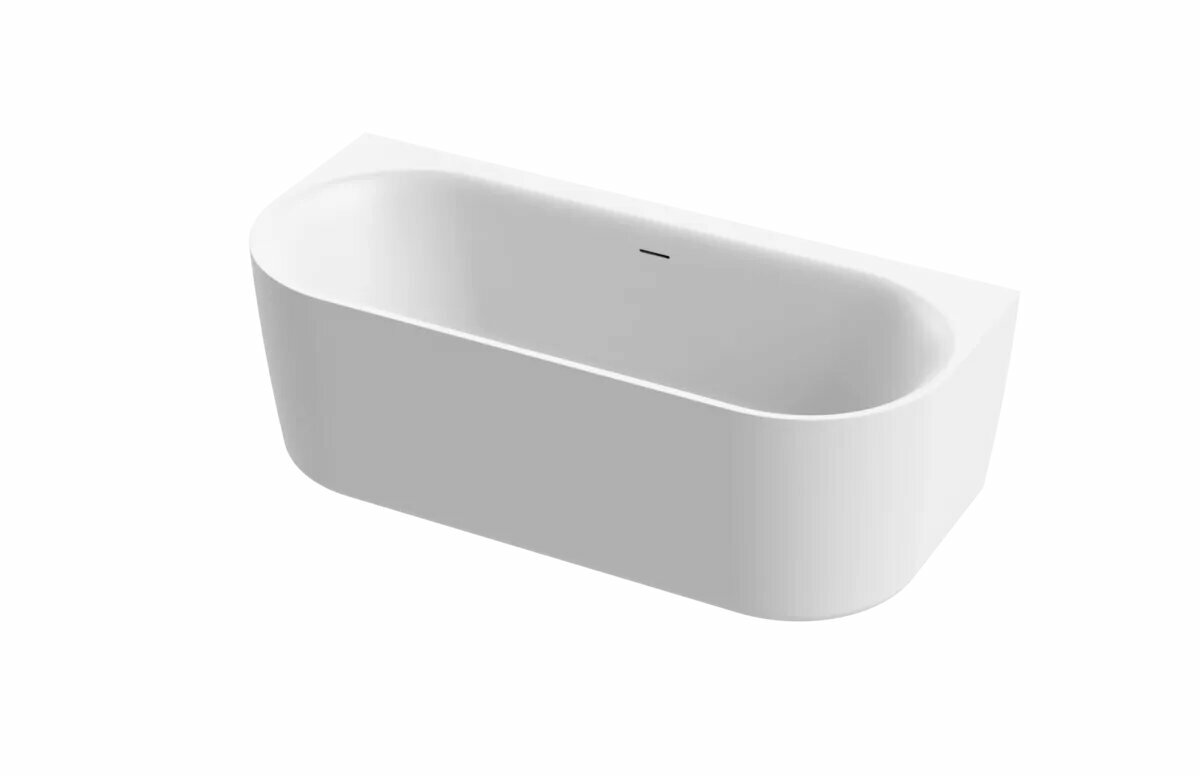 Акриловая ванна Cezares Metauro 180x80 METAURO-INT-Wall-180-80-60-W-MATT с панелью и сливом-переливом