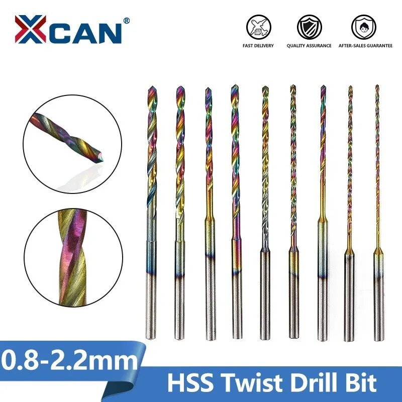 Сверло XCAN 0,8-2,2 мм 1.3mm 2.35mm shank