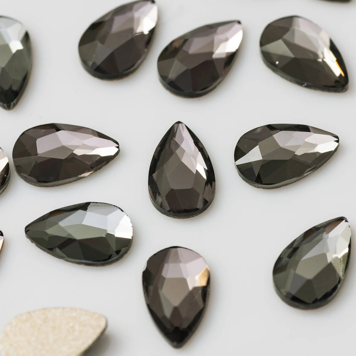 Стразы для ногтей 5x8 мм, Black diamond, 100 шт