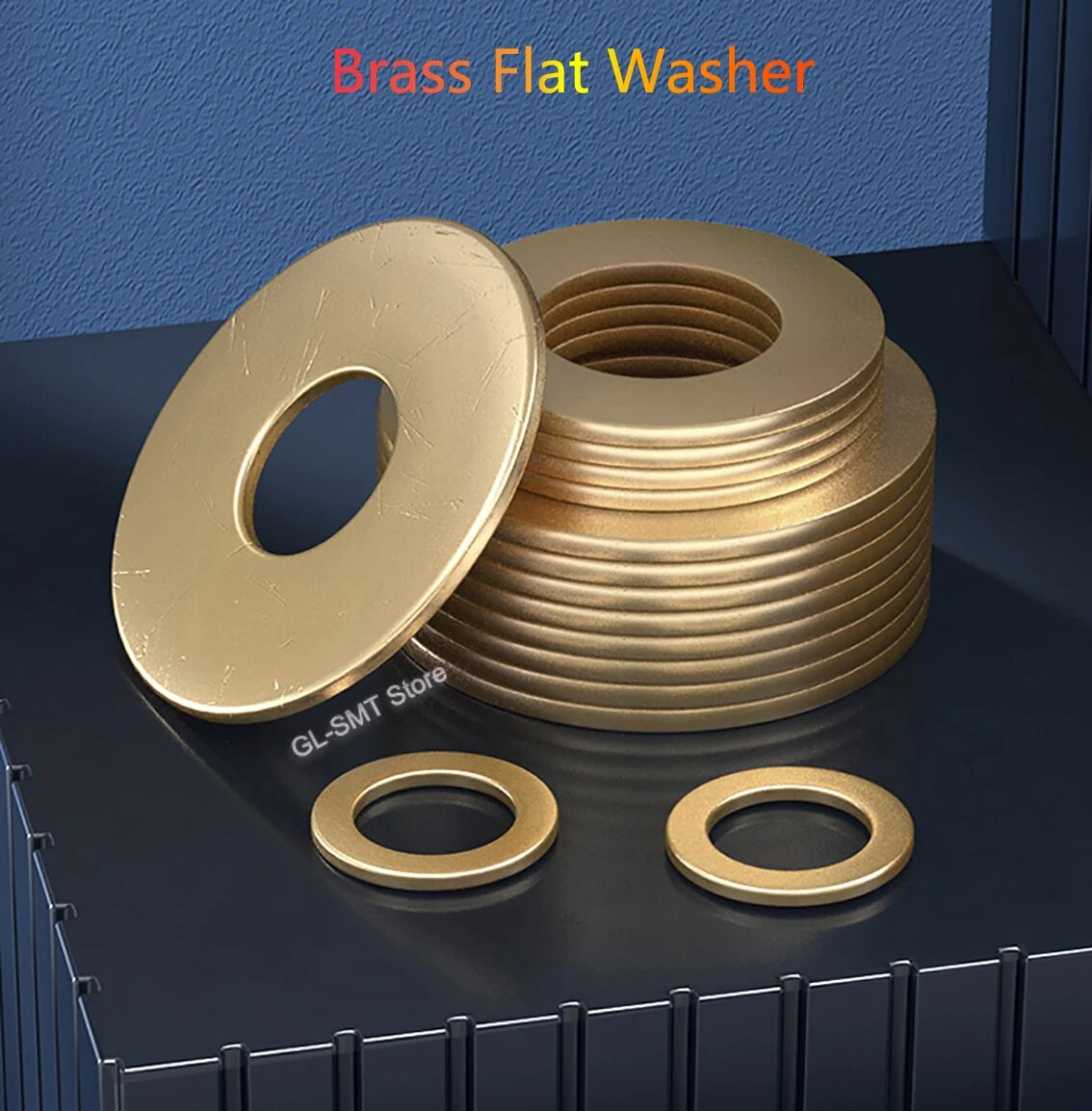 Латунные плоские шайбы GooBetter M3-M24 M12x24x2(5pcs)