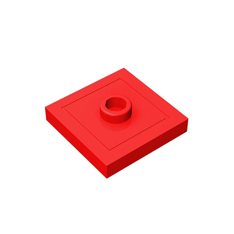 Gobricks пластиковый блок 2x2, Светло-желтый (033) — фото 1