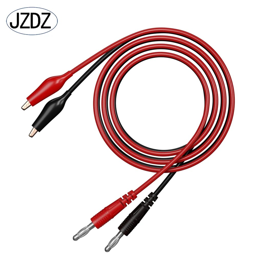 Тестовые провода JZDZ 2 шт, красный и черный, Цвет: B