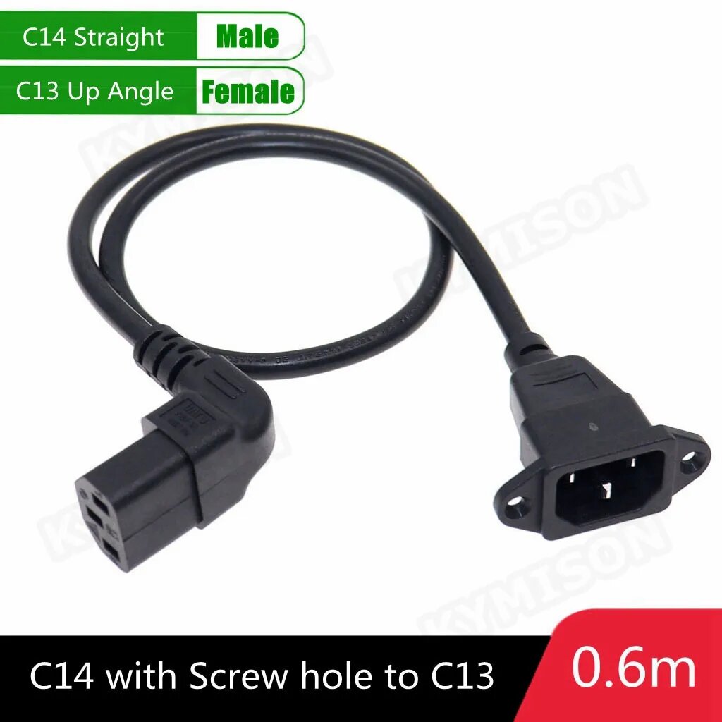 KYMISON IEC320 C14-C13 кабель, 0.6м, T6