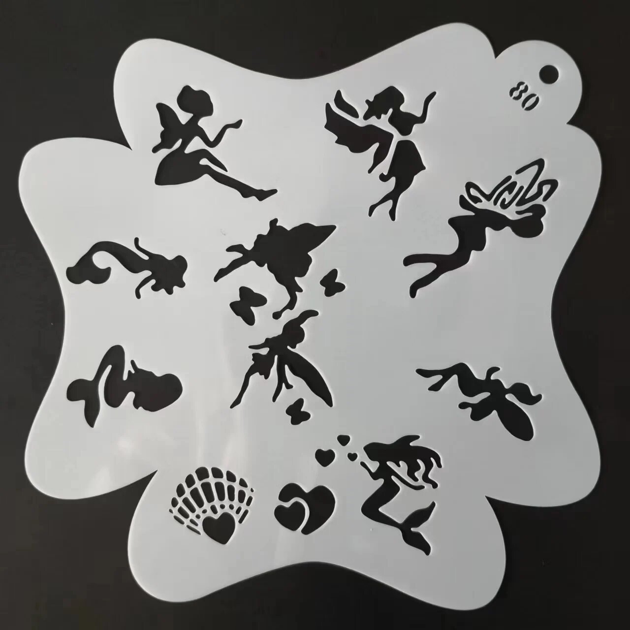 Многоразовые трафареты для body art 17*17 см LG1708