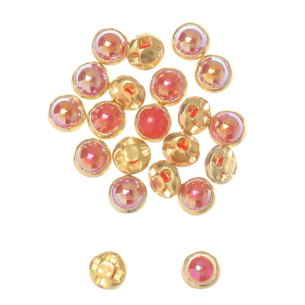 Мини жемчужные пуговицы для кукол 1/6 Red-20pcs