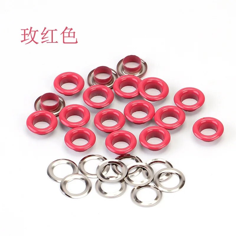 Кольца для ткани Розовые, 13 цветов, rose red