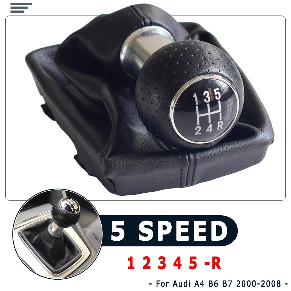Подходит для Audi A4 B6 B7 2000-2008, ручная 5 6-скоростная автомобильная ручка 5-R Speed