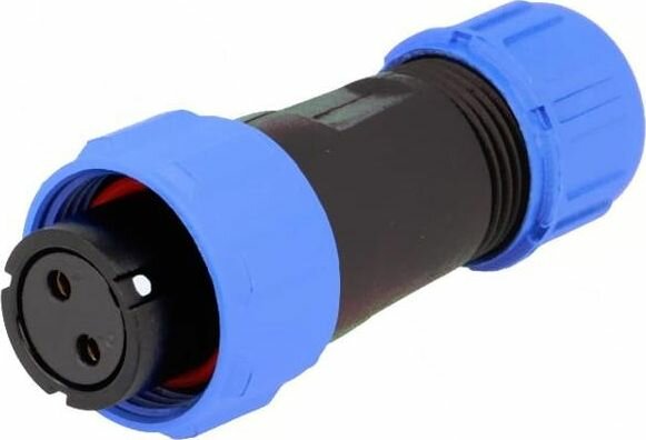Вилка WEIPU SP1310/S2IN Вилка "мама" SP13 PIN 2 IP68 4-6,5мм 13А пайка на провод 1шт