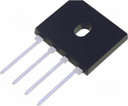 Диодный мост DC GBU8D однофазный Urmax 200В If 8А Ifsm 200А плоские 1 шт