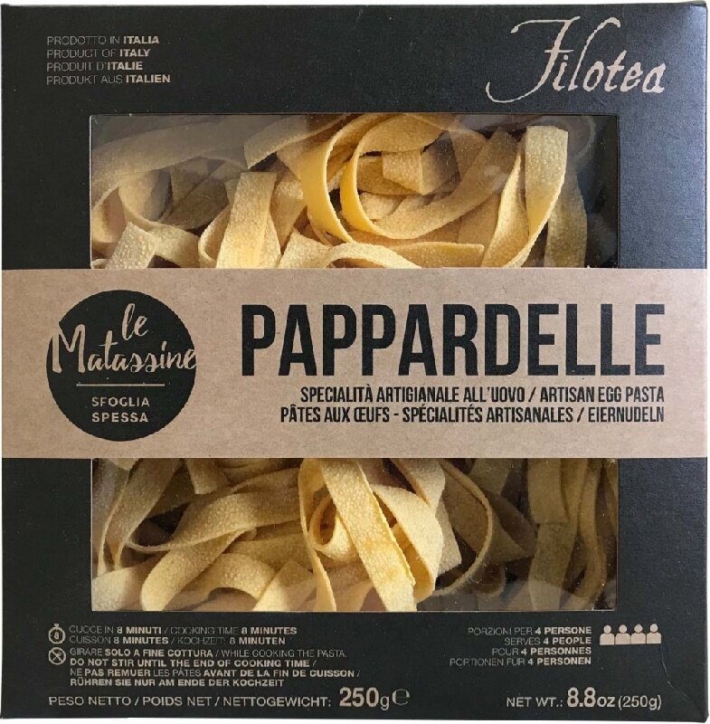 Паста FILOTEA Матассине Паппарделле / Matassini Pappardelle 250г