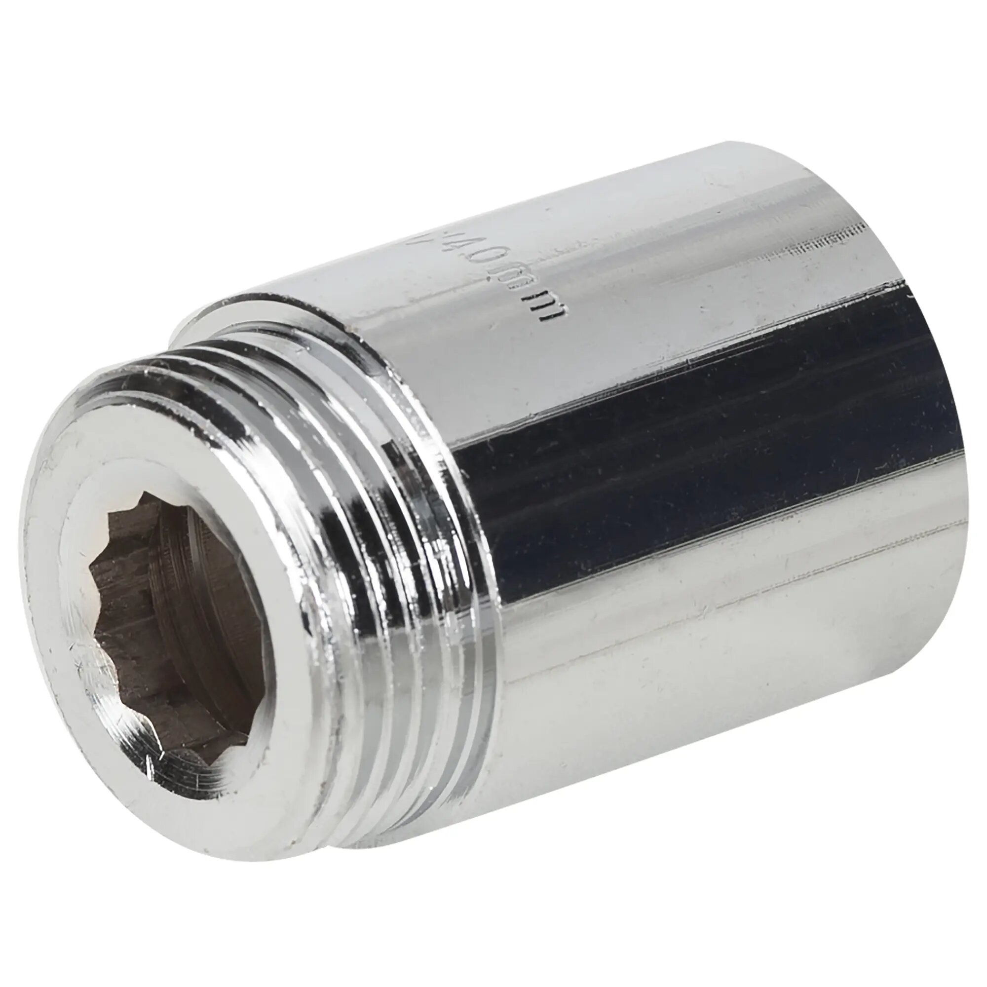 127-1773 Удлинитель латунный 1x1 40 мм ВР-НР резьба внутр. и нар. для водопроводных сетей