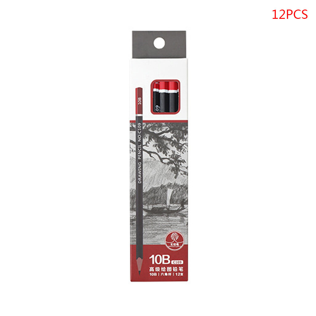 Карандаши для рисования 12 шт./уп. 2H HB 2B 3B 3H 4B 5B 6B 8B 10B
