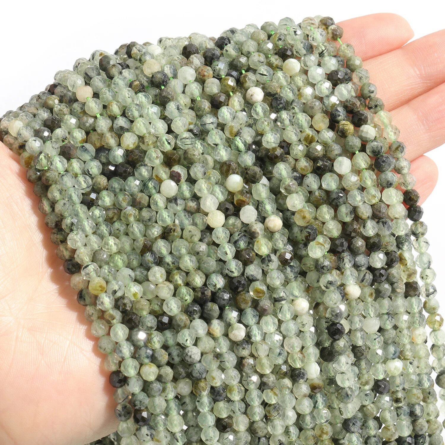 Бусины но Chiuciu цитрин граненые 2 мм 3 мм 4 мм 3mm about 115pcs, Prehnite