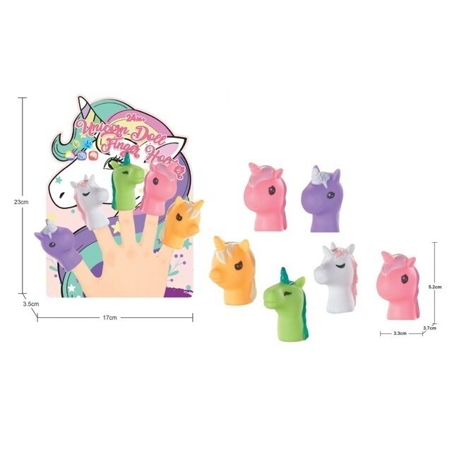 Пальчиковый театр КНР "Единороги" 5 фигурок, 23х17х3,5 см (2330360)