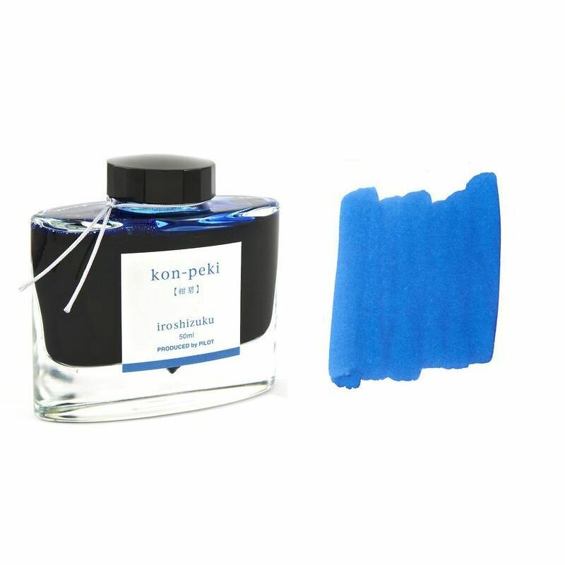 Чернила для перьевых ручек Pilot Iroshizuku Kon-Peki ярко-синие 50мл (INK-50-KO)