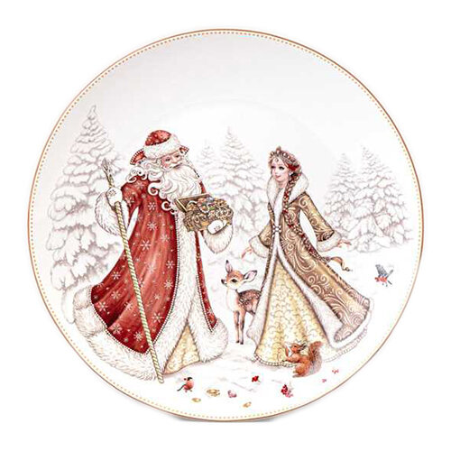 Lefard морозко фарфоровая тарелка закусочная Ø20.5 см для сервировки модель 85-2038-QS47