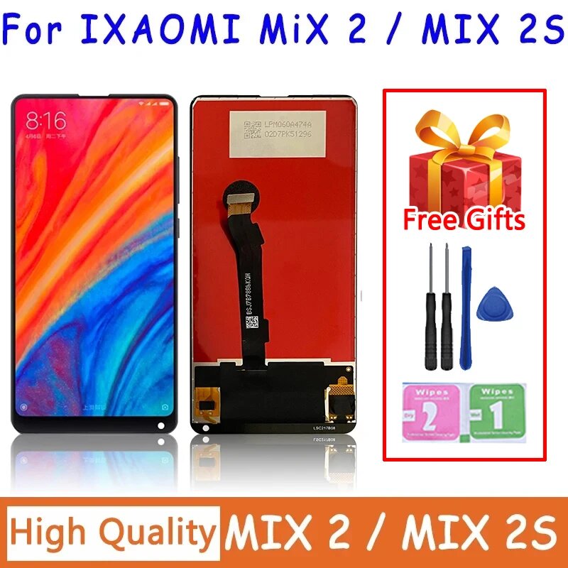 5,99-дюймовый OEM-дисплейный модуль (тачскрин) в сборе с рамкой для Xiaomi Mi Mix 2/2S Mix2 Black