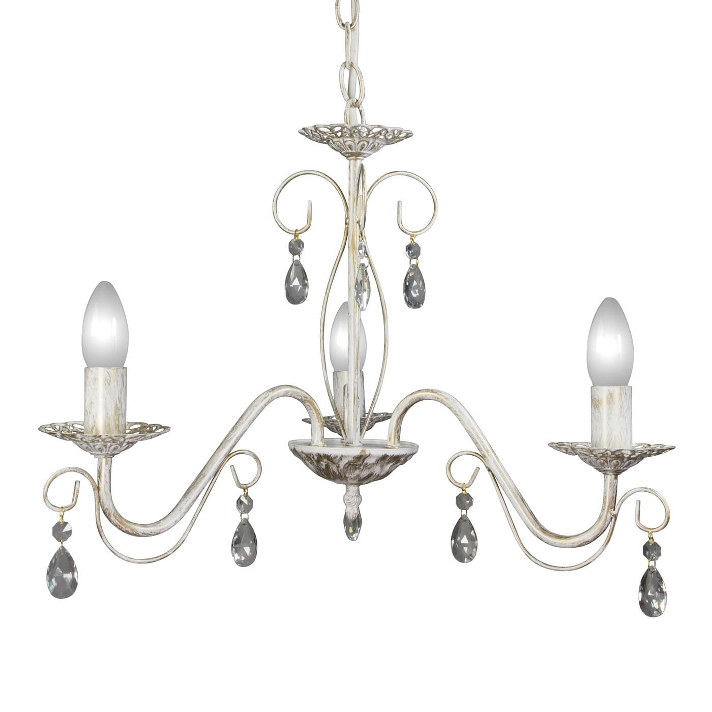 Люстра подвесная 3 ламп хрусталь Аврора Петрасвет Россия S1153-3