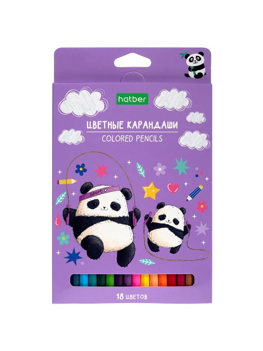 Цветные карандаши 18 цветов