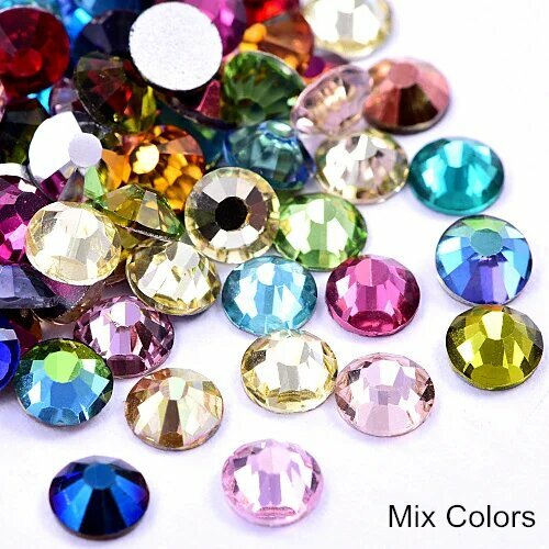 Стразы для ногтей OLeeya, Mix Colors, SS30--288PCS