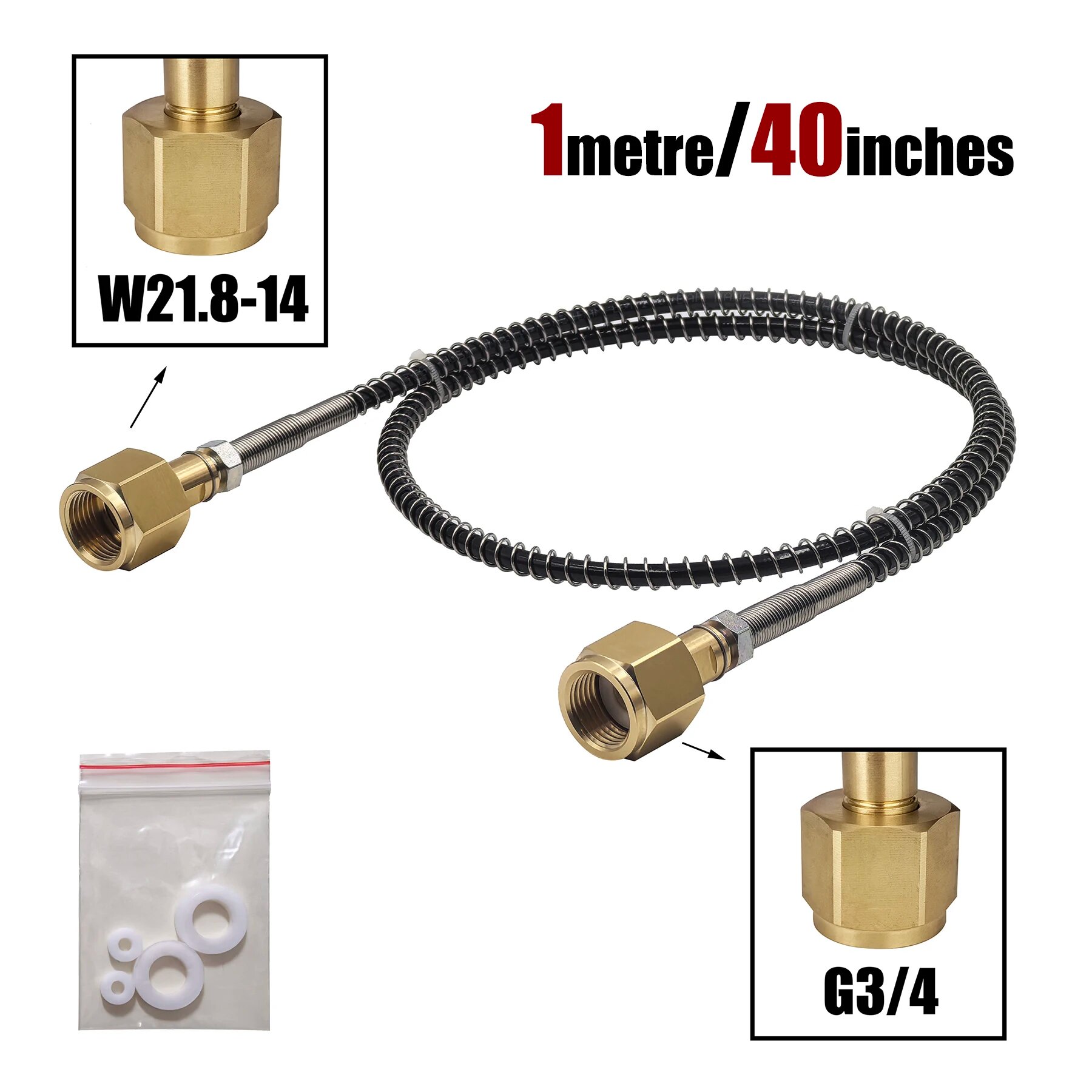 Шланг для заправки CO2, CGA320, 40 дюймов