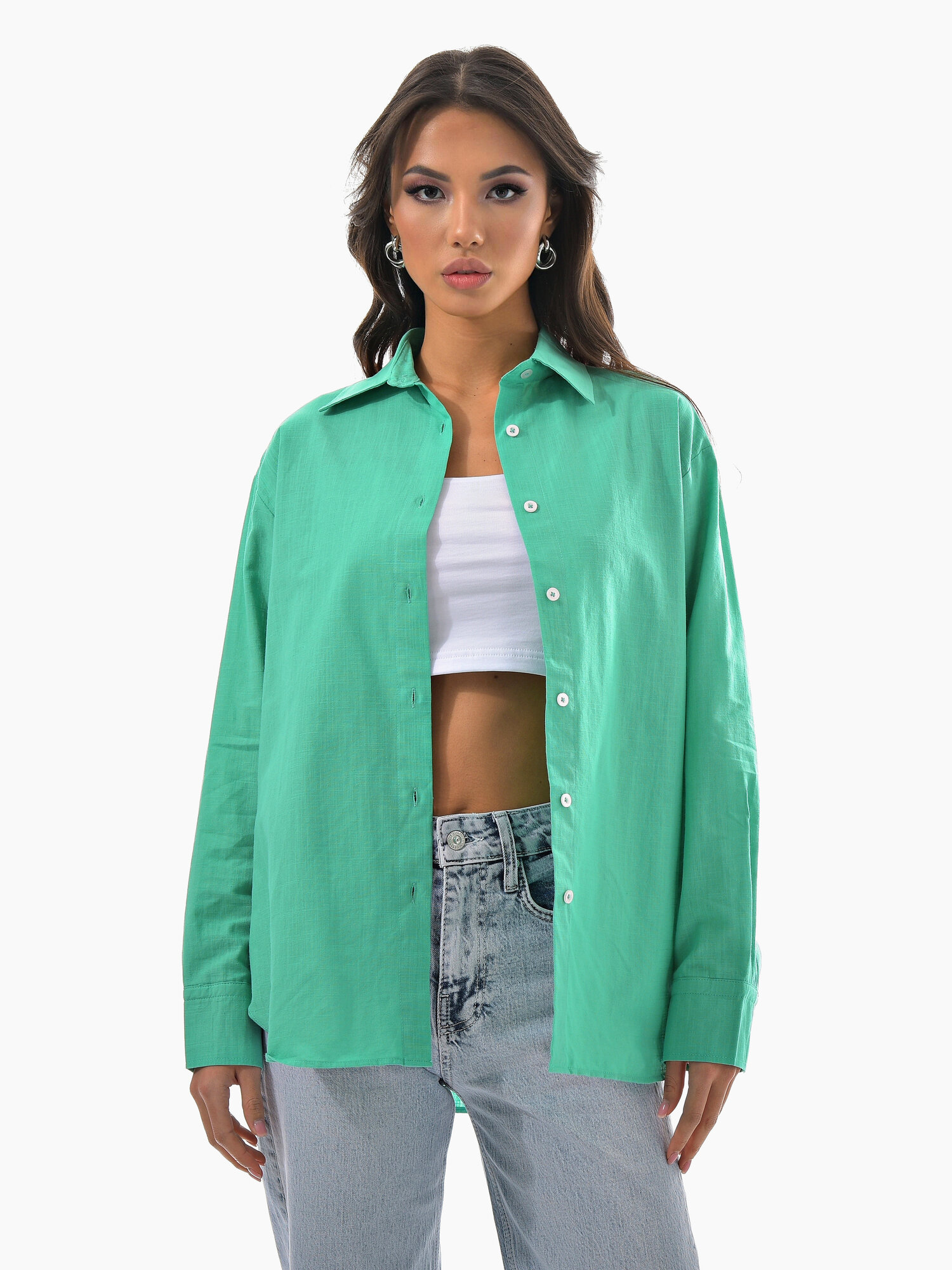 Рубашка Женская рубашка оверсайз