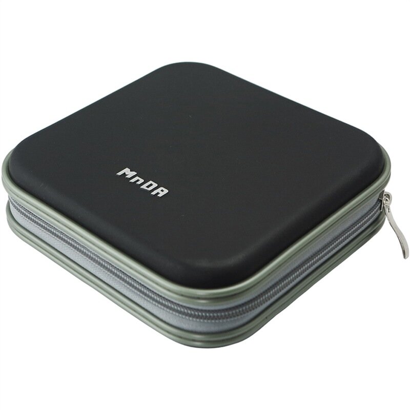 MNDA CD/DVD 40-Slot Plastic Case, Disc Reinforced Storage Box, Black