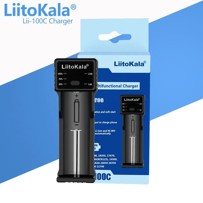 LiitoKala Lii-100C зарядное устройство для аккумуляторов