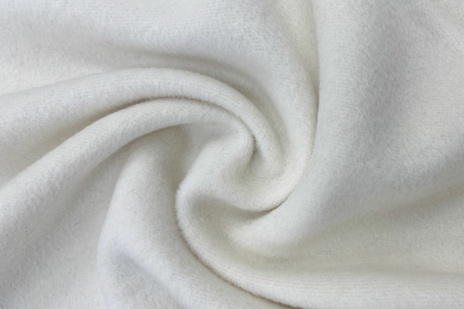 Ткань пальтовая молочная с ворсом, 560 г/пм, ш150см, 0,5 м