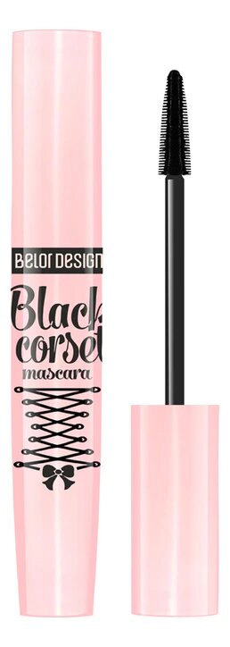 Тушь для ресниц Belor Design, Black Corset, Моделирующая, Черная, 10 г
