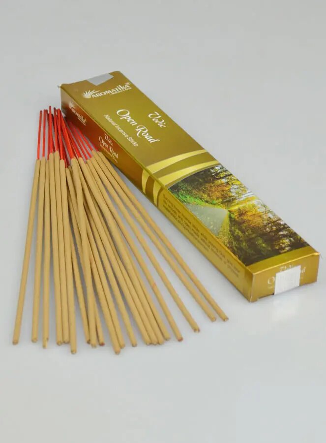 Vedic OPEN ROAD Natural Incense Sticks, Aromatika (открытая дорога натуральные ароматические палочки, Ароматика), 15 г.
