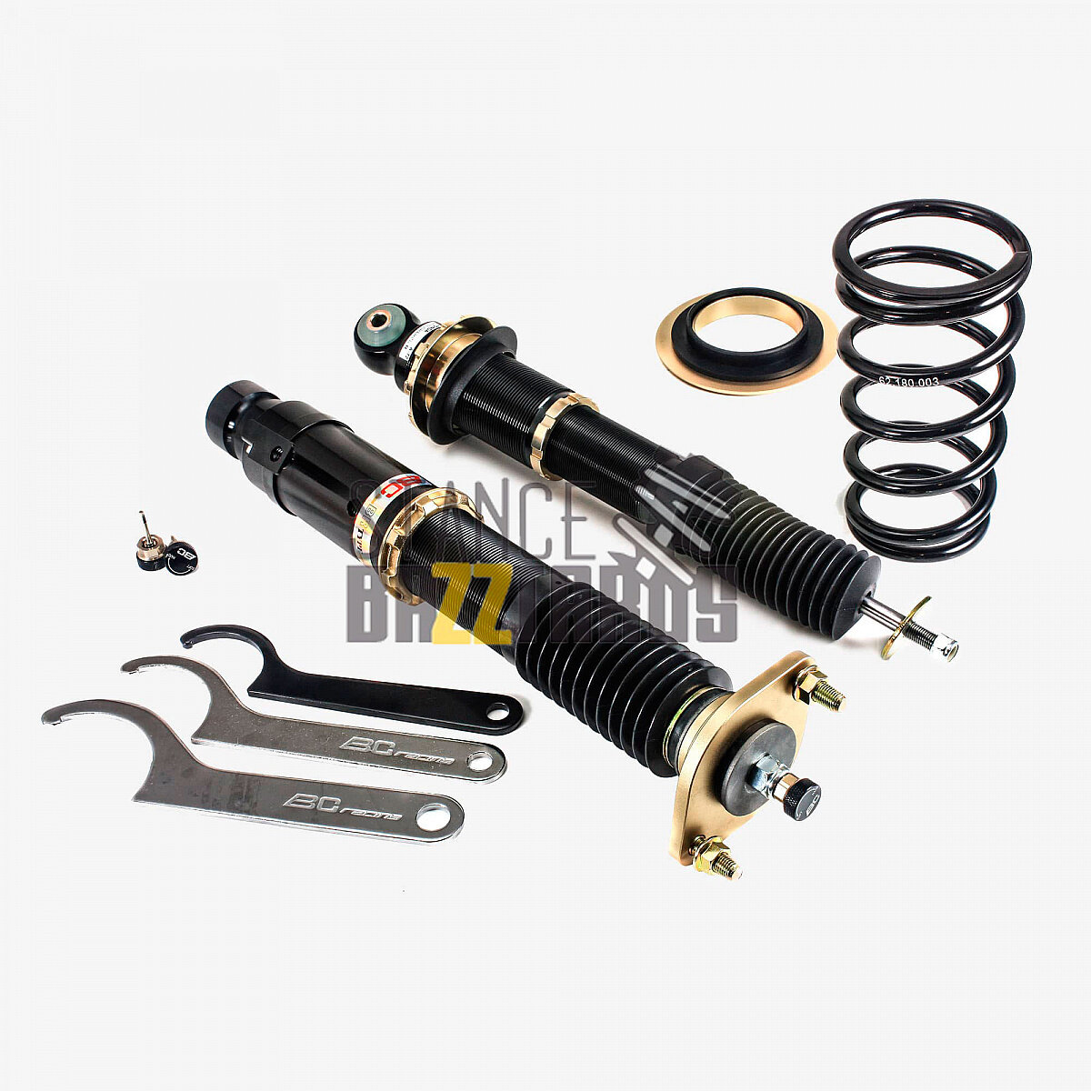 Комплект винтовой подвески койловеров BC Racing серия BR тип RS с регулировками высоты фултап, жесткости, развала Lexus GS350 AWD GRL15, 2013-, R-32BRRS