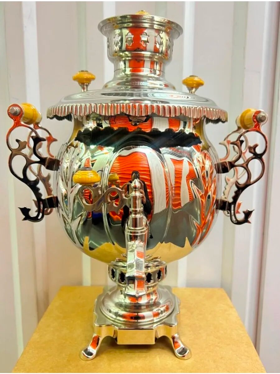 Тульский самовар на дровах 4,5л "Шар"