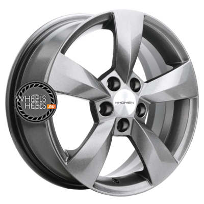 Khomen Wheels KHW1504 (Fabia) 15x6 5x100 et43 dia57.1 Gray
