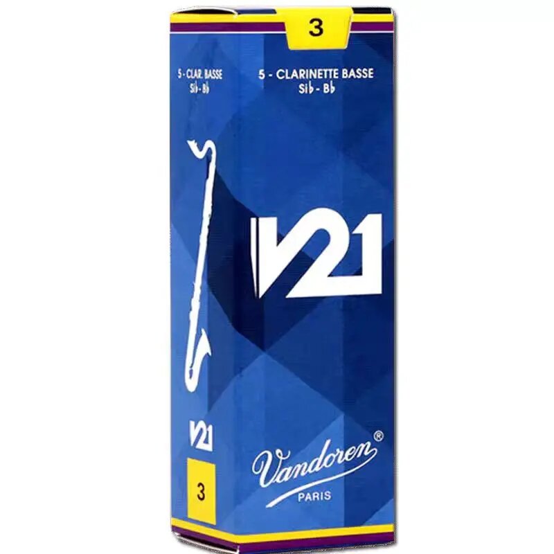 Vandoren V21 трости для бас-кларнета, набор 5 шт, твердость 2.5, 3, 3.5