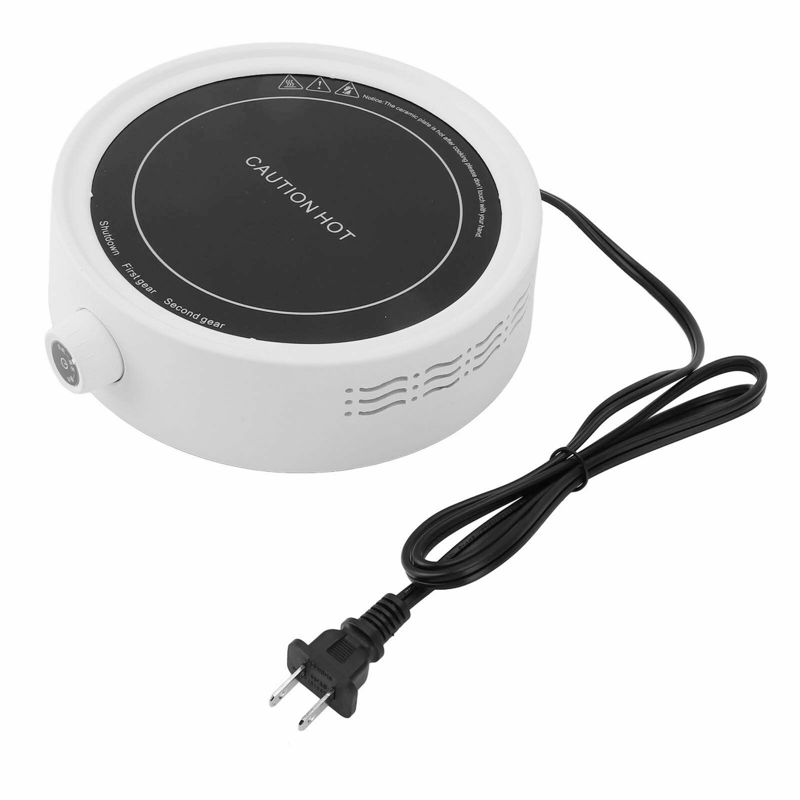 Электрическая керамическая плита мощностью 800 Вт. Многофункциональная электрическая плита для кипячения воды, приготовления чая, кофе с 3 нагревательными элементами и керамической пластиной.