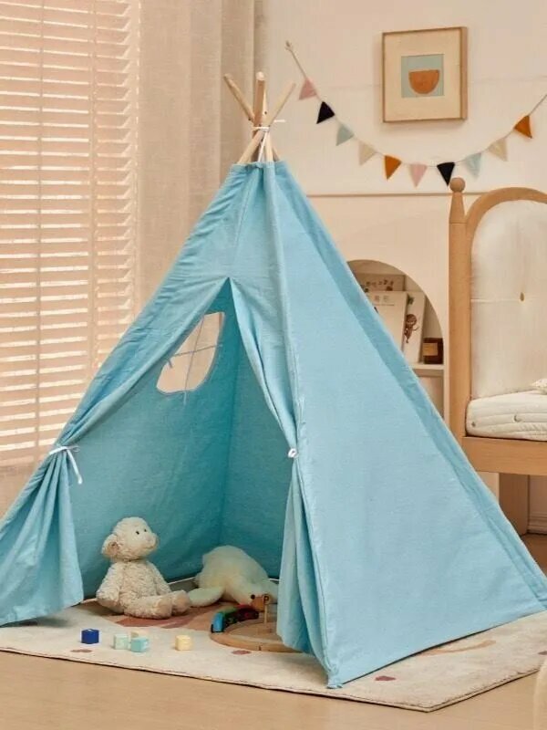 Детская игровая палатка-шатер подходит для детей, как в помещении, так и на улице.