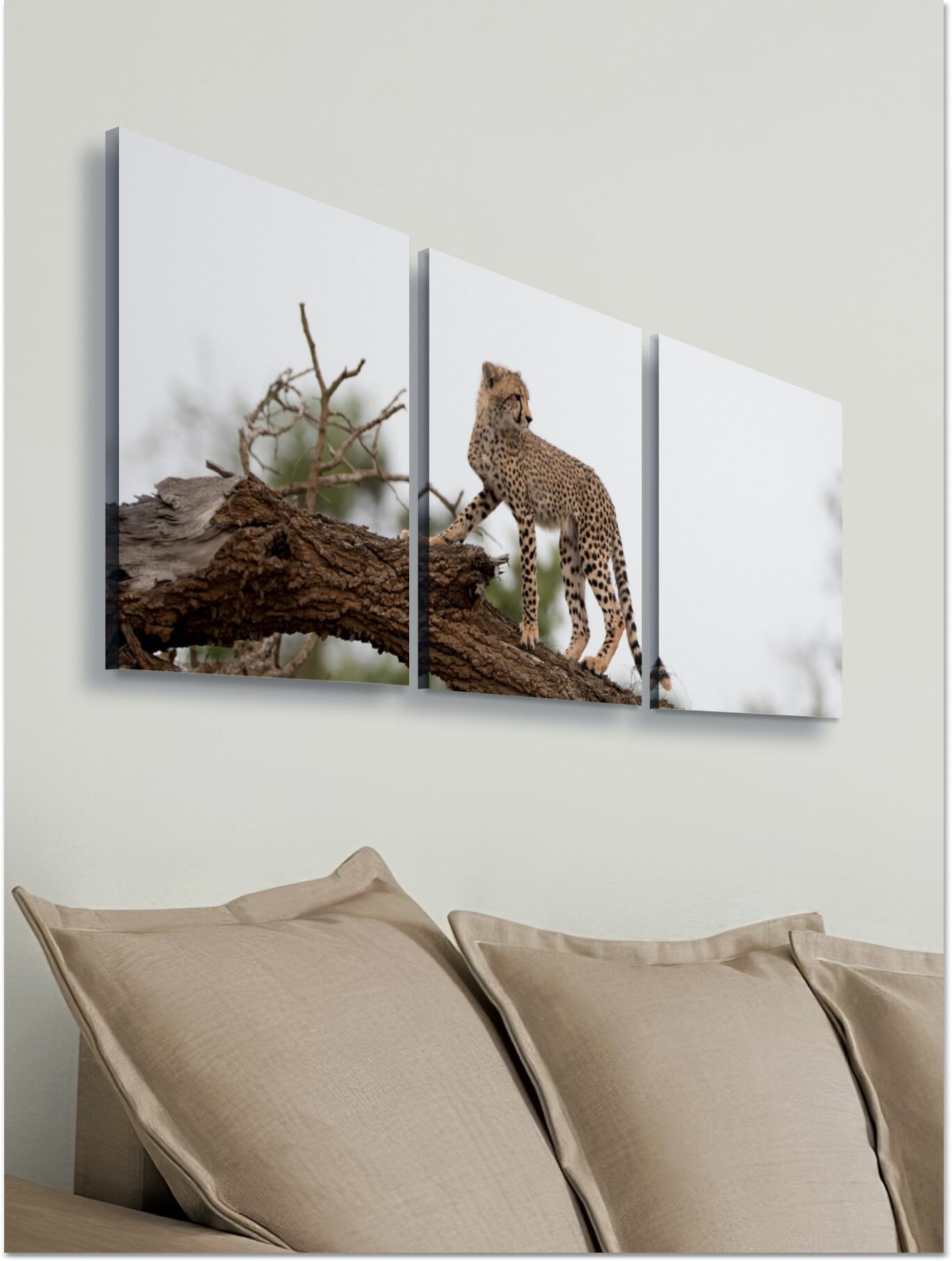 Картина Ожидание охоты модульная 50x70см 3шт.