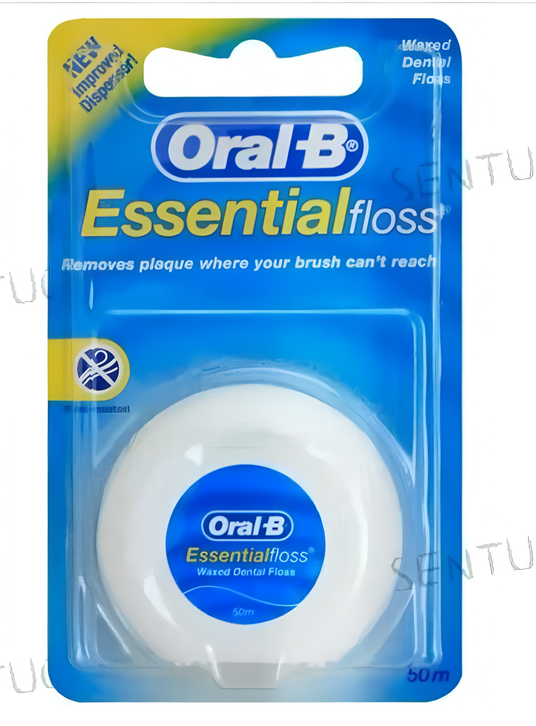 Зубная нить вощеная с мятой Oral-B Essential Floss для полости рта 50м