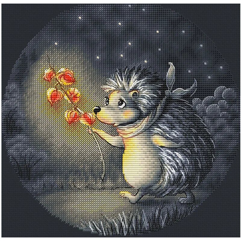 Набор для вышивки крестом XIUSPRING, черная канва, хлопок, 120x119 18ct