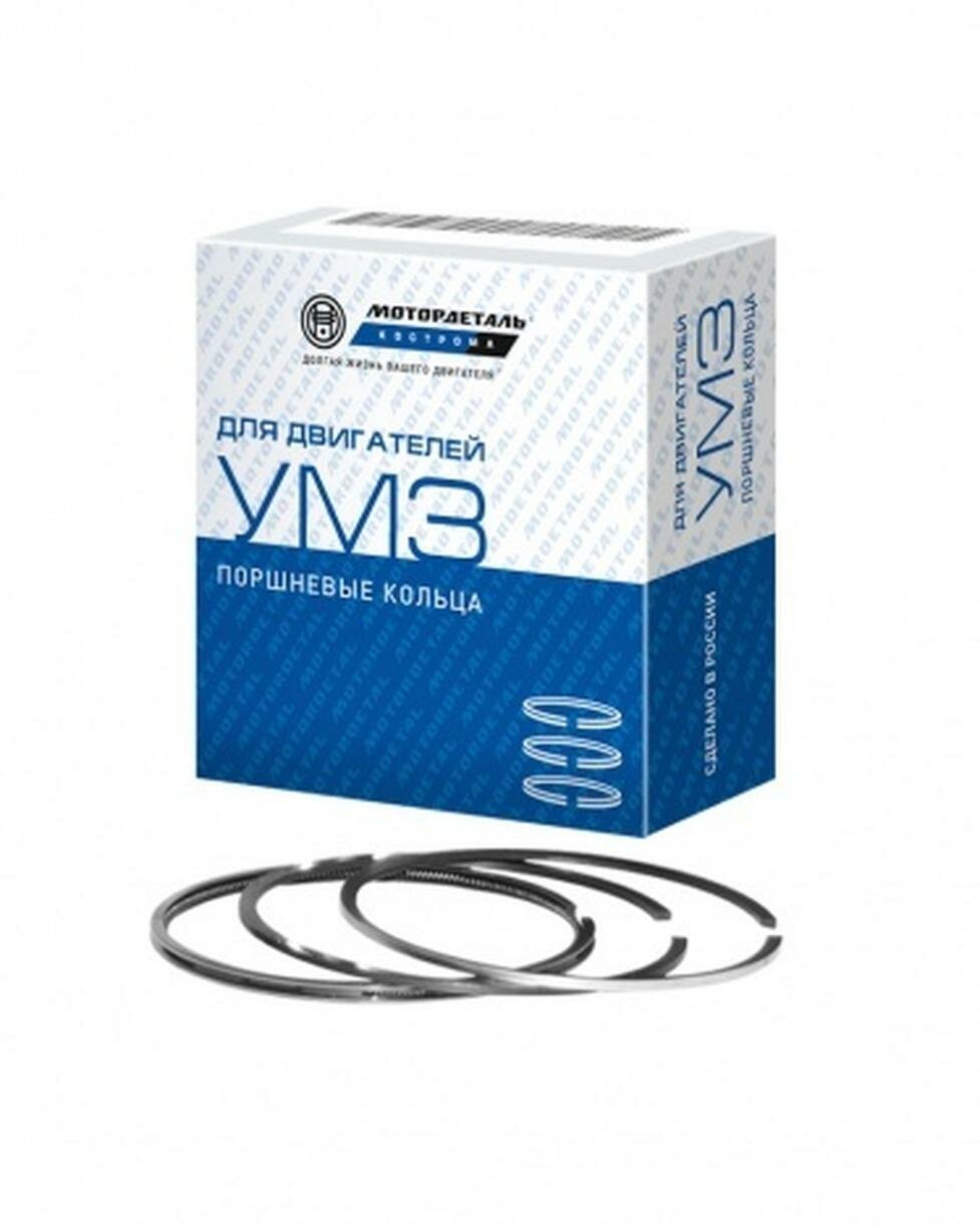 Моторокомплект поршневых колец Мотордеталь 421.1004024, для УАЗ, сталь, 1 шт