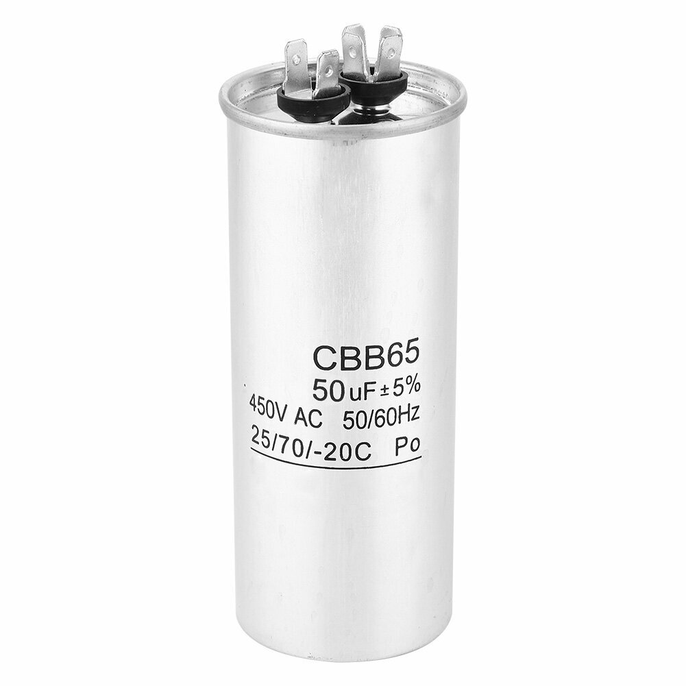 CBB65 450V 50 UF -конденсатор начало мотор гомополярный электролитический конденсатор для кондиционирования воздуха