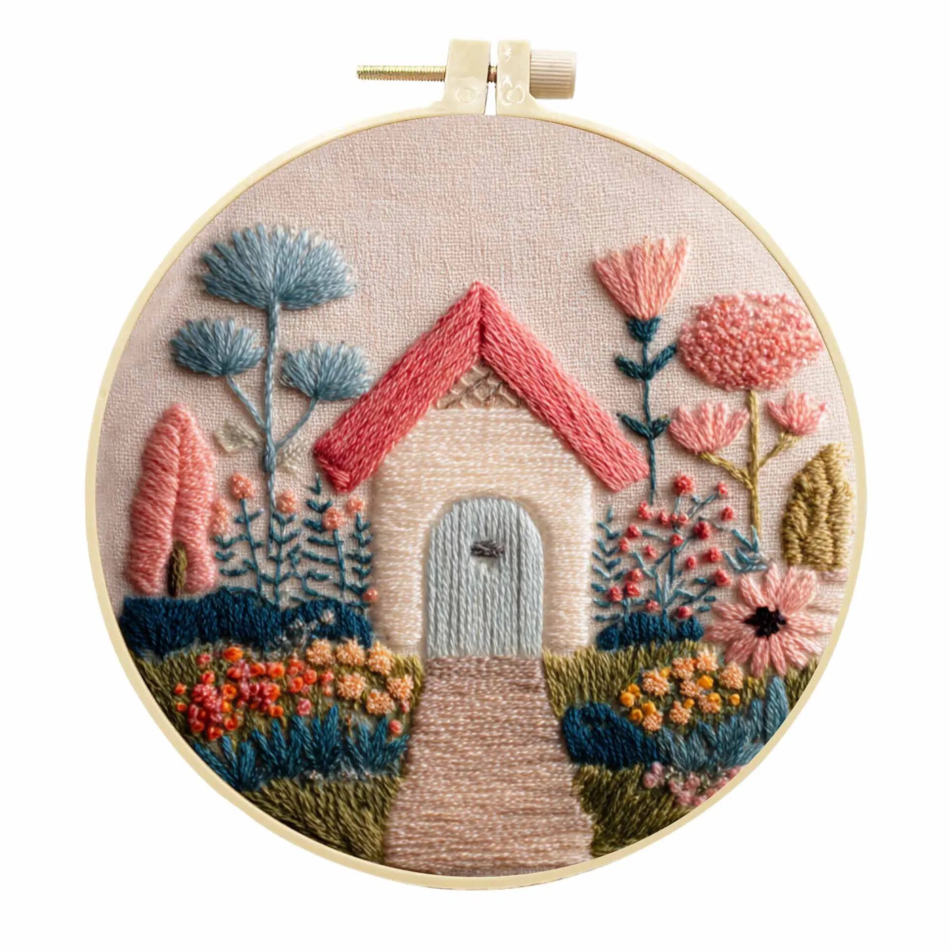 Вышивка в пяльцах Flower Invitation Village Nature, Цвет: C