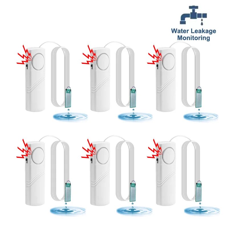 SECUGARD Детектор протечек воды белый 6 pcs