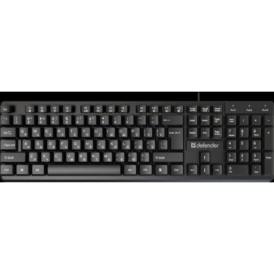 Клавиатура Defender Elemental HB-239 RU проводная черный