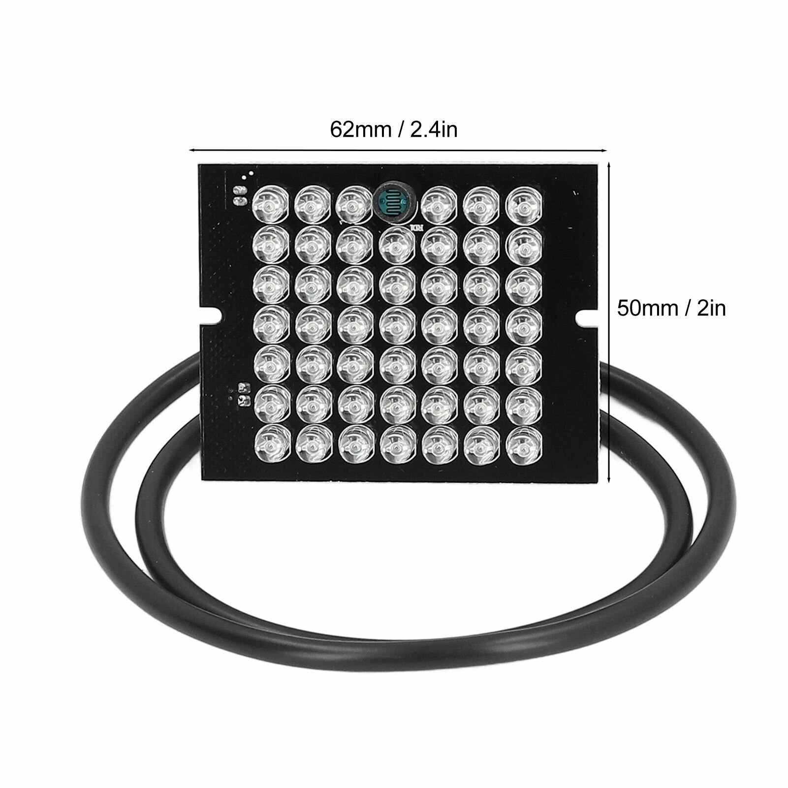 Плата инфракрасной лампы для камеры 940 нм, 48 светодиодов, автоматическое распознавание ночного видения, вспомогательный свет для камеры видеонаблюдения, 12 В постоянного тока