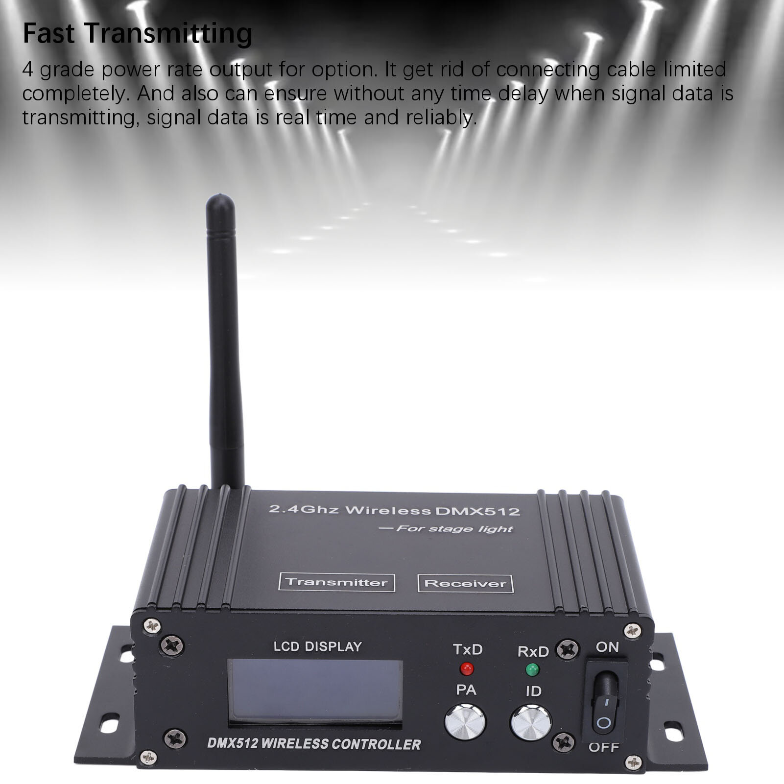 2.4G беспроводной передатчик-приемник с ЖК-дисплеем 512 протокол освещения диммер контроллер для диско DJ вечеринка свет