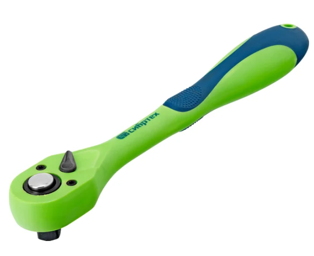 Ключ-трещотка 1/2", crv, 72 зуба, с быстрым сбросом сибртех